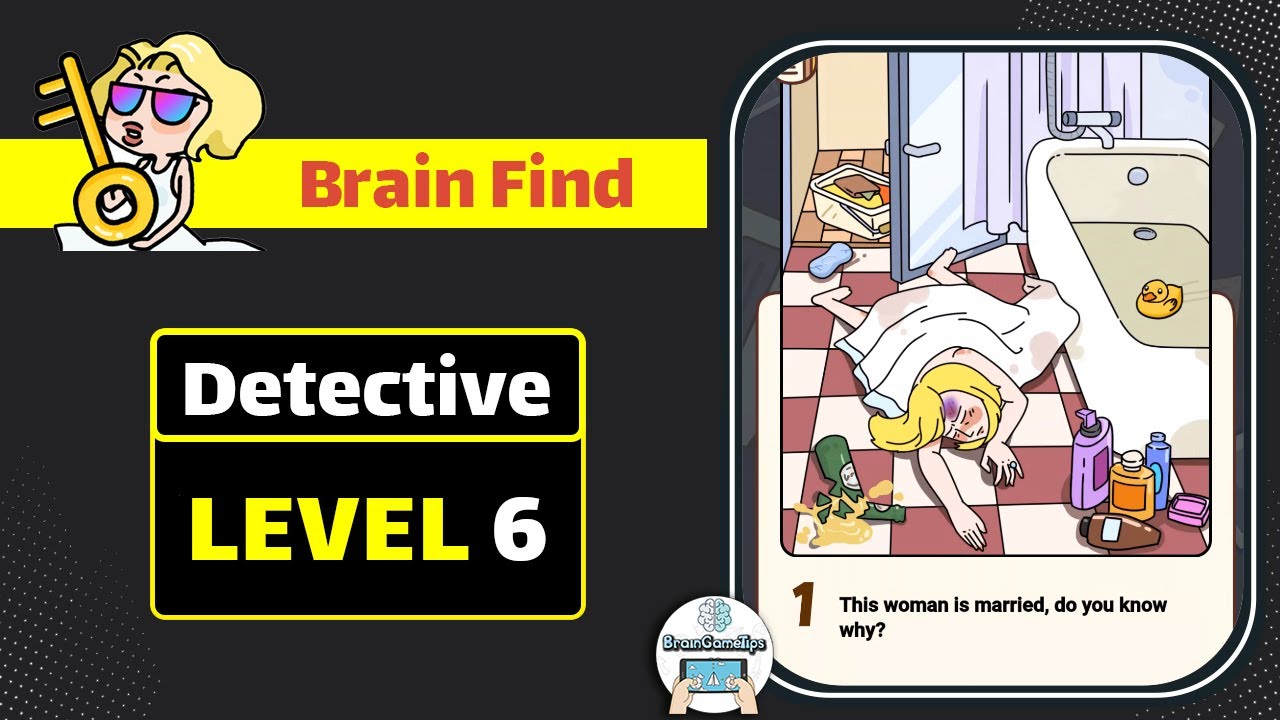 Brain Find Detective Level 6 Walkthrough - YouTube