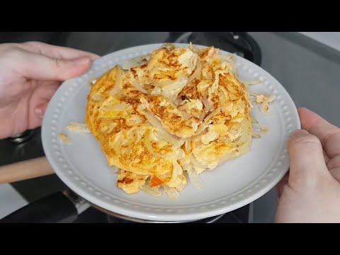 Chinchalok Omelette [真加洛辣椒煎蛋] - Egg with Fermented Shrimp & Onion