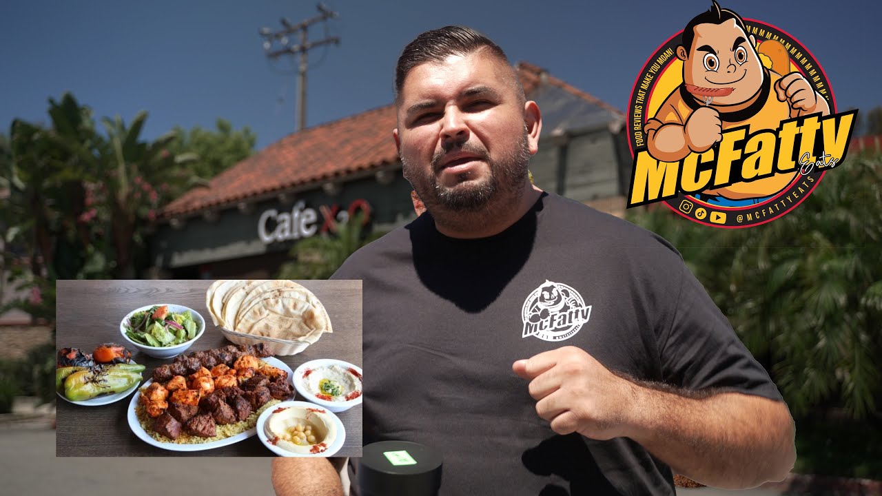 McFatty eats at Cafe X2o (two kisses & a hug) La Verne, CA - YouTube