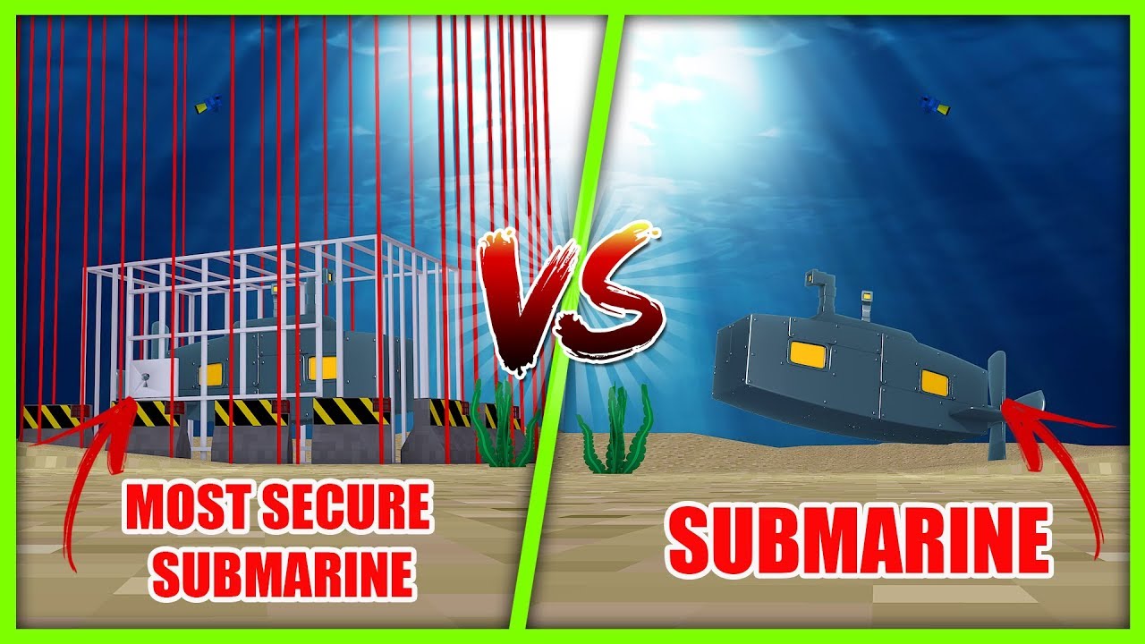 MOST SECURE BASE CHALLENGE - SUBMARINE VS SUBMARINE w/ Scuba Steve ...