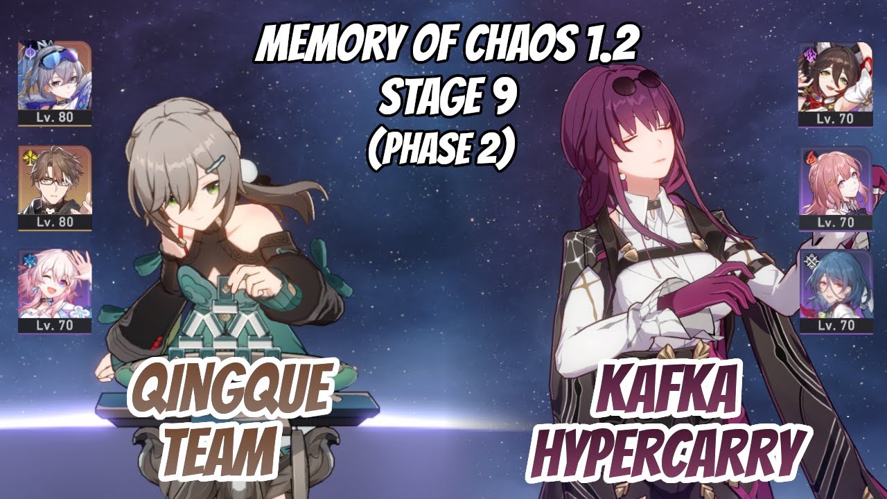 Qingque Team w/ SW & Kafka Hypercarry Memory of Chaos Stage 9 (3 Stars ...