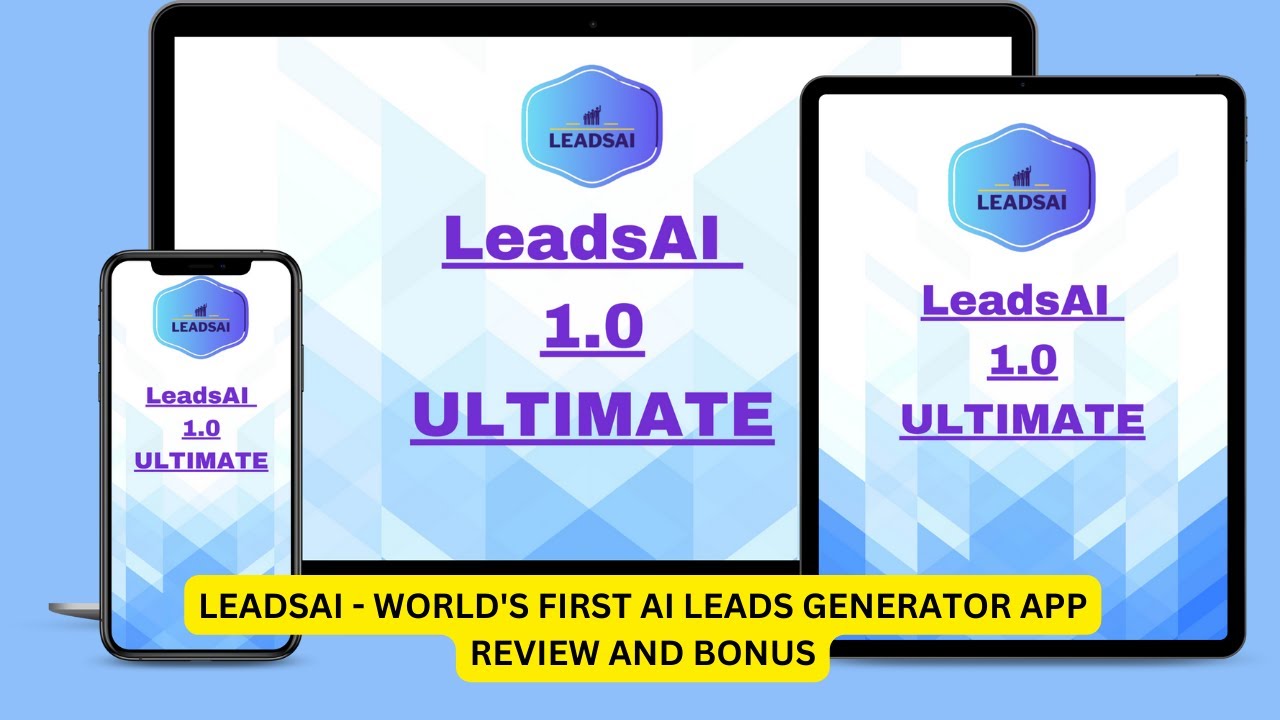 LeadsAI - World's First AI Leads Generator App Review and bonus - YouTube