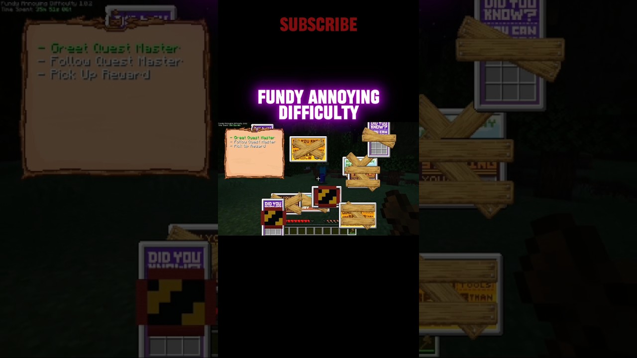 FUNDY'S ANNOYING DIFFICULTY!! #shorts #gaming #minecraft - YouTube