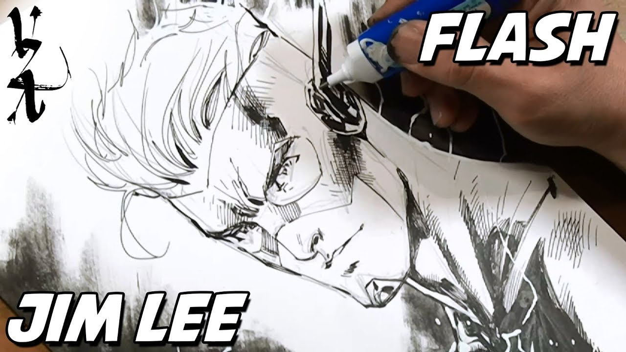 Jim Lee Flash Sketch The Flash •Jim Lee
