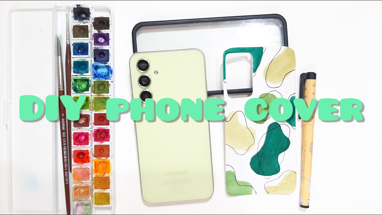 ASMR | mobile cover making at home 🎨📱| how to decorate phone cover ...