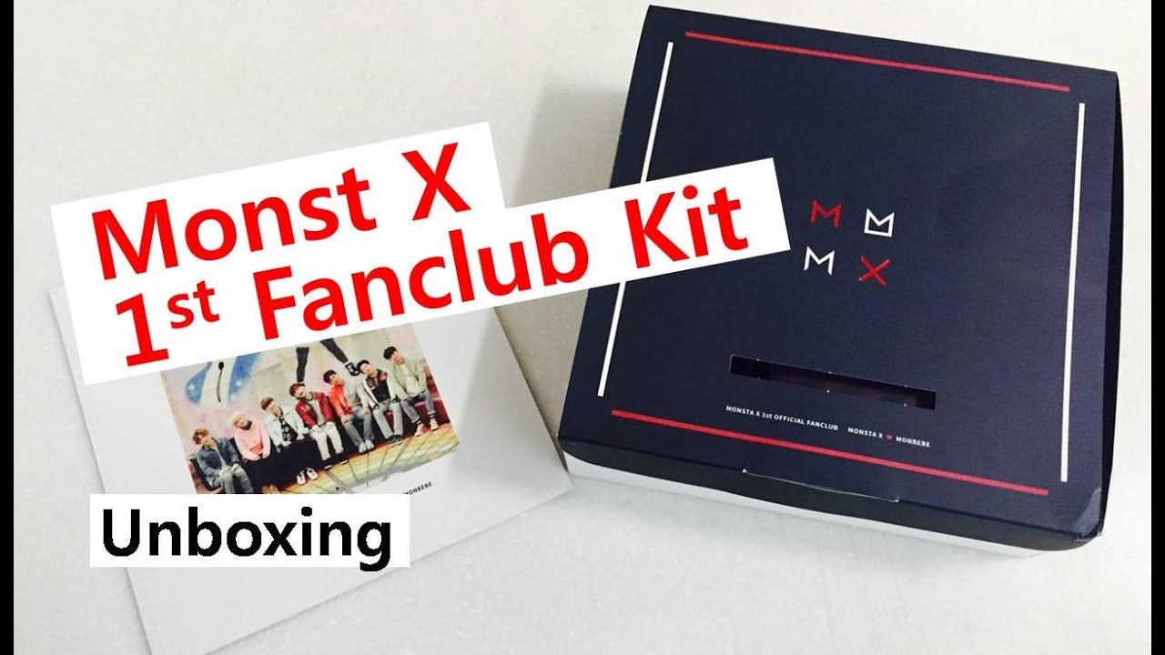 Monsta X 1st official fanclub set Monbebe Unboxing몬스타 엑스 공식 1기 언박싱 ...