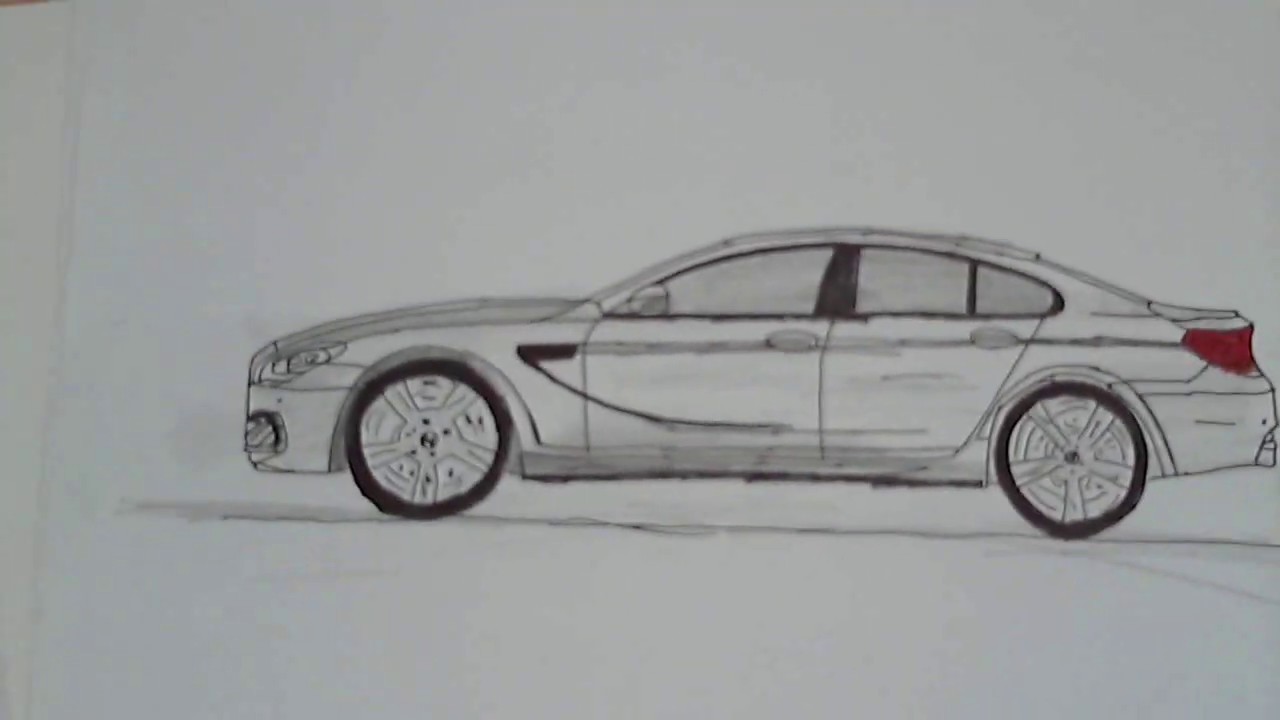 How to draw a BMW M5 F10 | Step by Step - YouTube