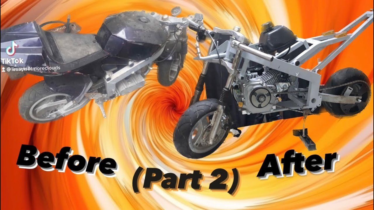 x1 pocket bike build (part 2) - YouTube