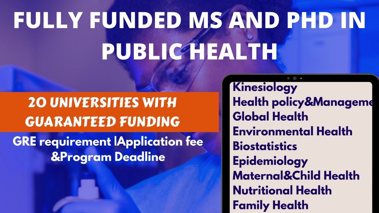 M.Sc, MPH, PhD and DrPH in Public Health | 20 US Universities with ...