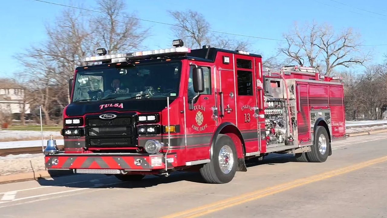 Tulsa Fire Department Engine 13 Responding - YouTube