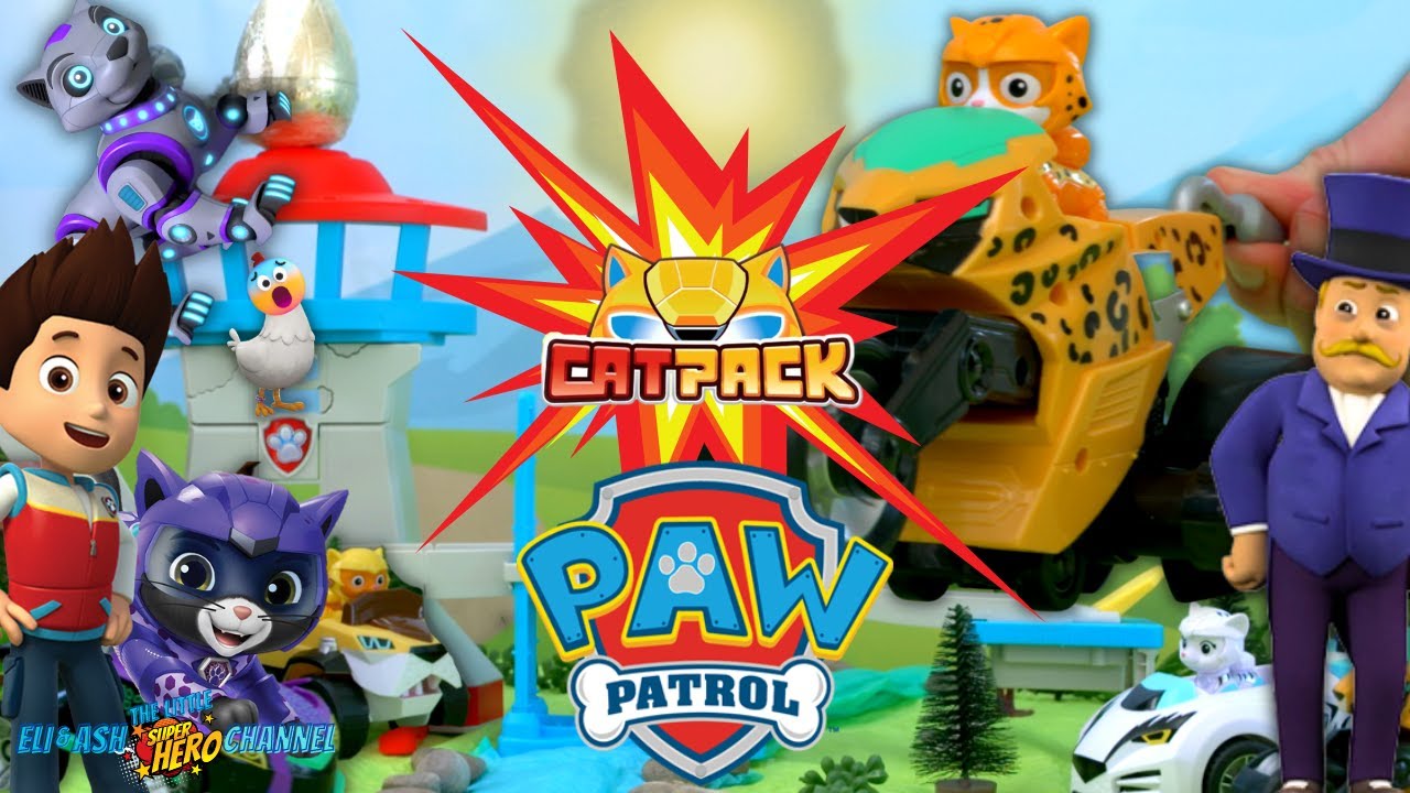 PAW Patrol CAT PACK Rescue Chickaletta and the Golden Egg! Cat Pack Toy ...