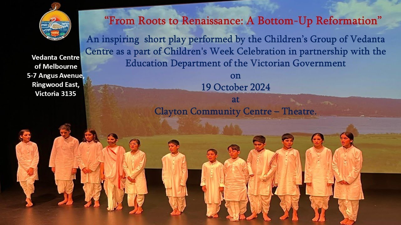 "From Roots to Renaissance": A play enacted by the Children's Group of ...