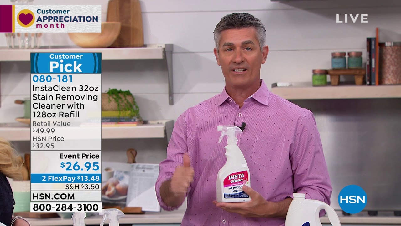 InstaClean 32 fl. oz. Stain Removing Cleaner with 128 fl... - YouTube