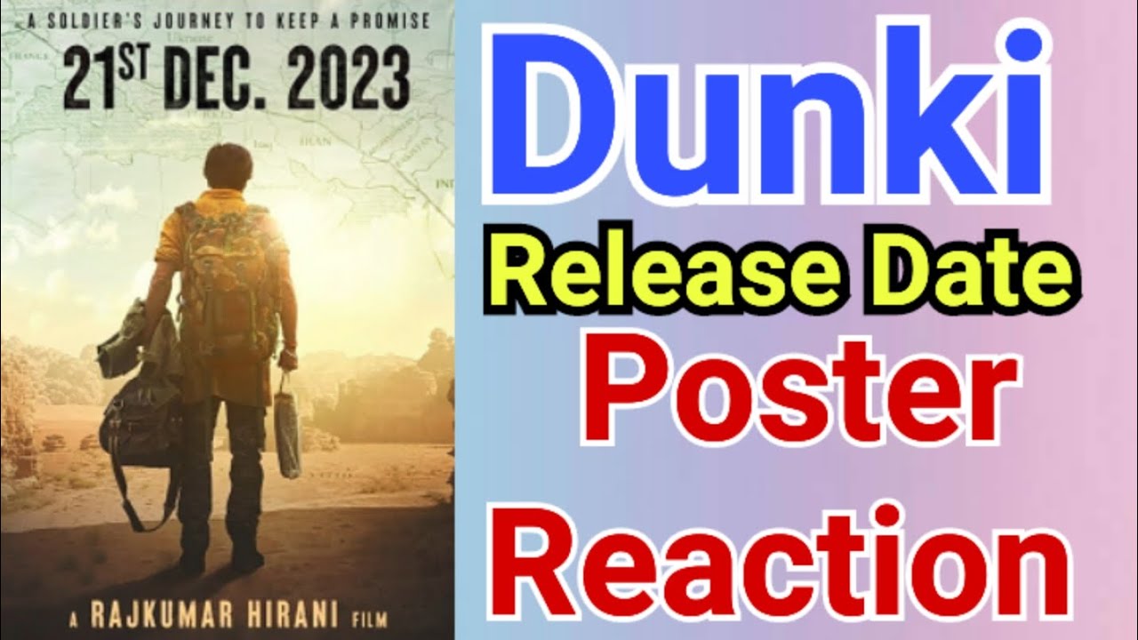Dunki Poster Reaction | Dunki | Shah Rukh Khan | Rajkumar Hirani - YouTube
