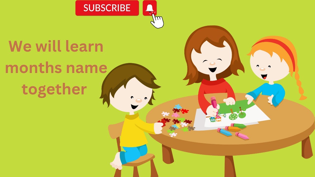 We will learn months name together | Learning months name together in ...