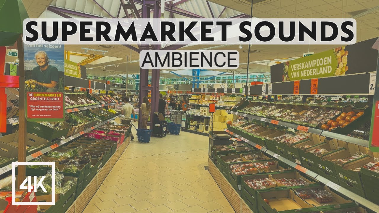 Supermarket Sound Background Noise 10 Hours | Relax, Study, ASMR - YouTube