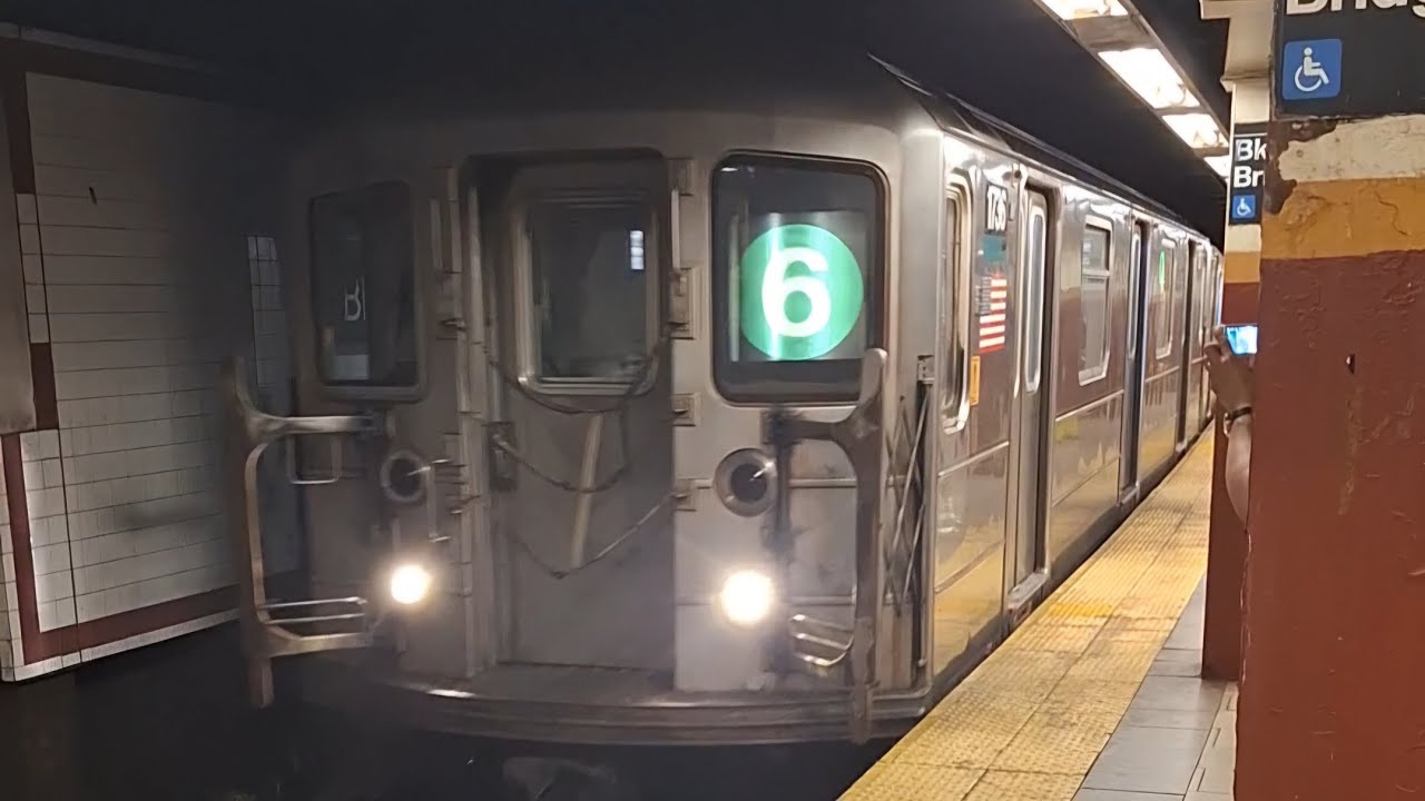 ²ᴷ⁶⁰ NYC Subway IRT R62A (6) Train Ride Through the City Hall Loop ...