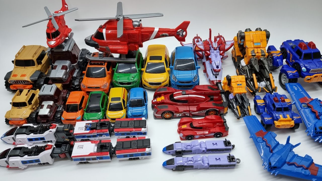 TOBOT DX vs MINI GIGA SEVEN MASTER V 7 vehicle 6 vehicle ROBOT TOYS ...