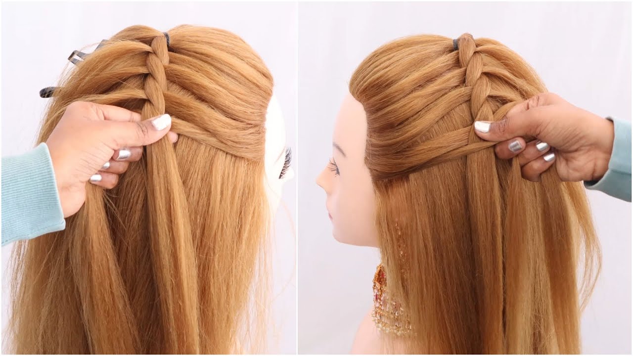 Simple & Easy Open Hairstyle | Amazing Hairstyle For long hair ...