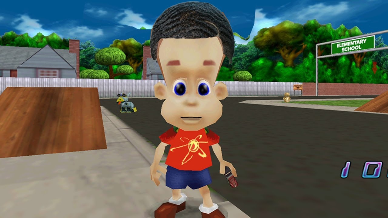 Playing Jimmy Neutron game on pc - YouTube