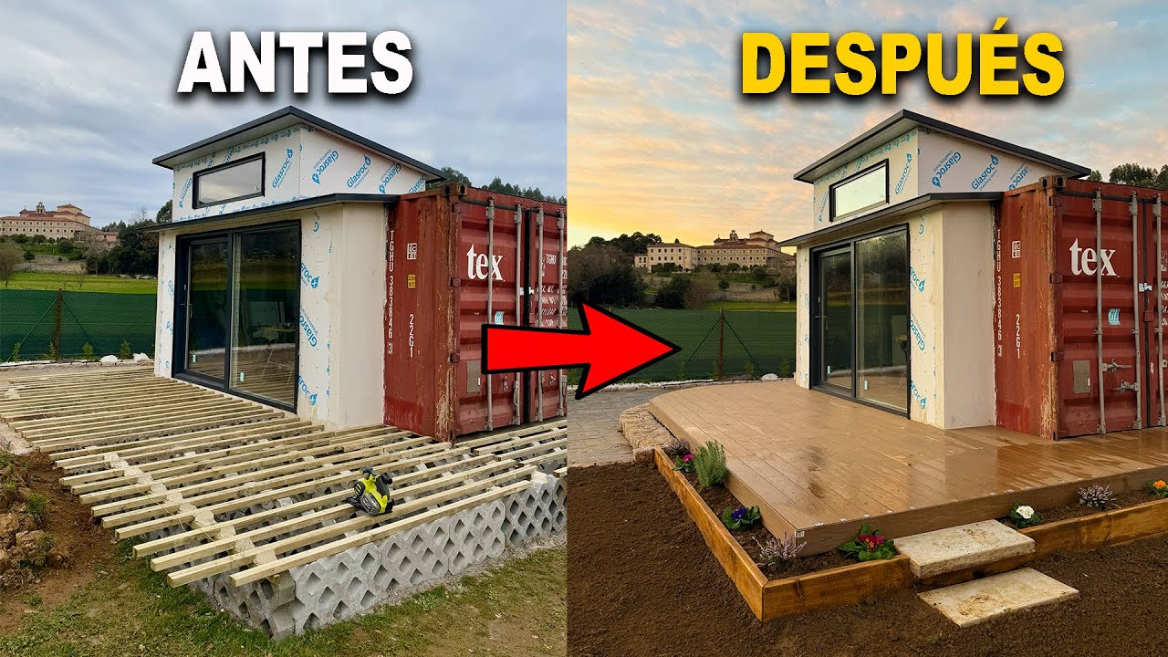 Cómo Construimos una Terraza para Nuestro Jardín – Paso a Paso - YouTube