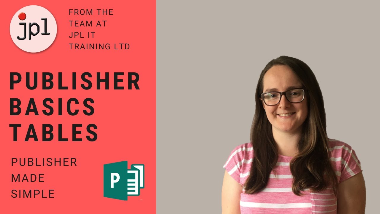 Publisher Basics: Tables - YouTube