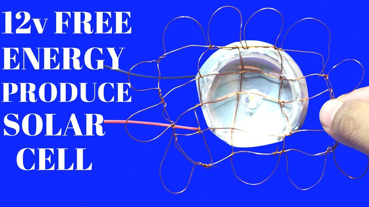 100% Free Energy For Lifetime 12v Solar Cell Using Soda Can - 12v Solar ...