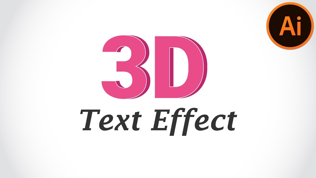 How to Make a 3D Text Effect in Adobe Illustrator Bangla Tutorial | Theme Blueprint - YouTube
