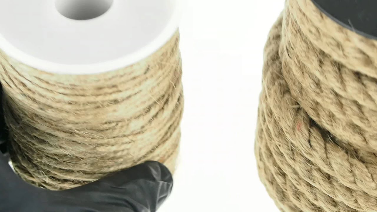 Natural Jute Burlap Twine String Fiber Rope Cord Lasso Wrap Heavy ...