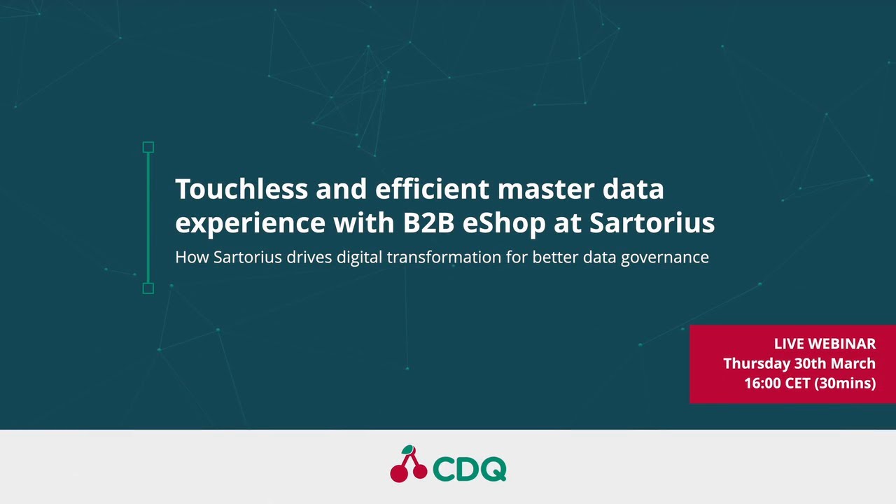 LIVE webinar: Touchless master data experience for B2B e-commerce - YouTube