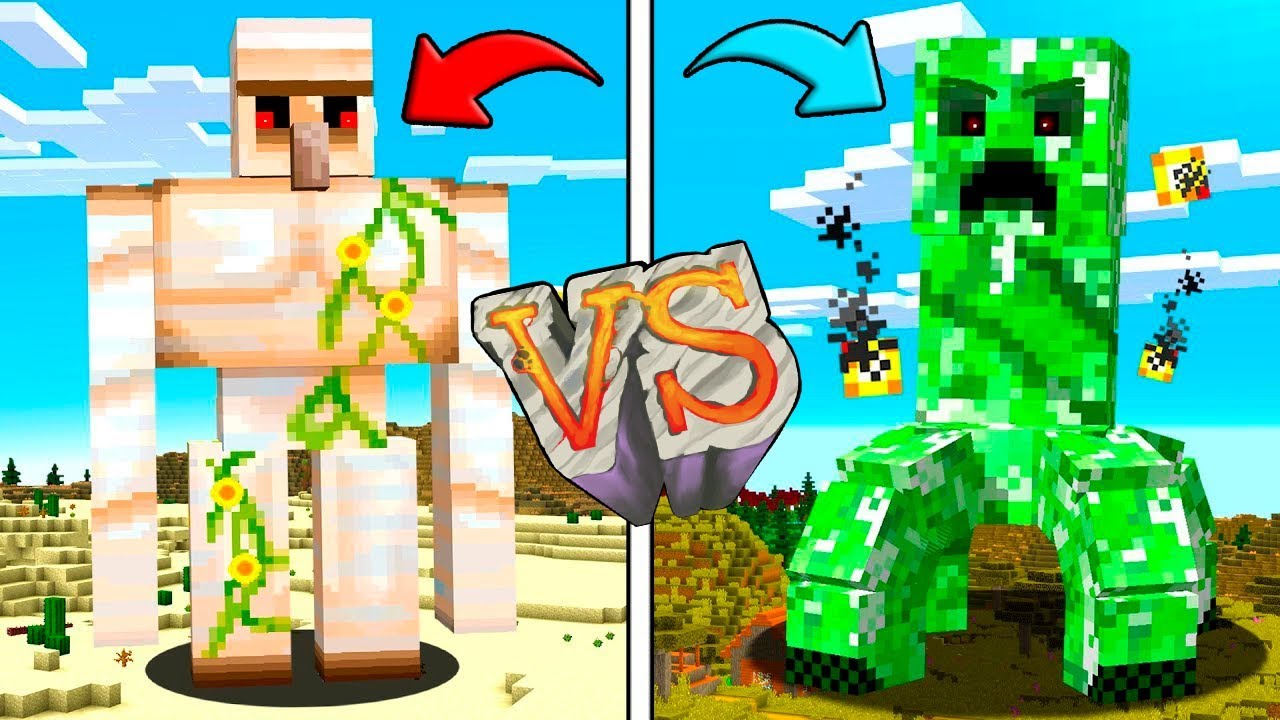 QUAL É O MONSTRO MAIS FORTE DO MINECRAFT ?!?! (BATALHA DE MOBS #01) - YouTube