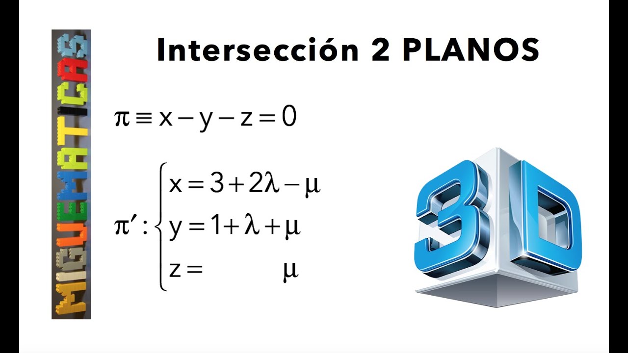 Geometría : Intersección de dos planos - YouTube