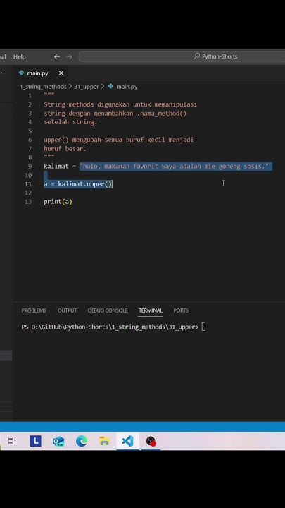 Cara Mengubah Semua String Huruf Kecil Menjadi Huruf Besar #dreaviam # ...