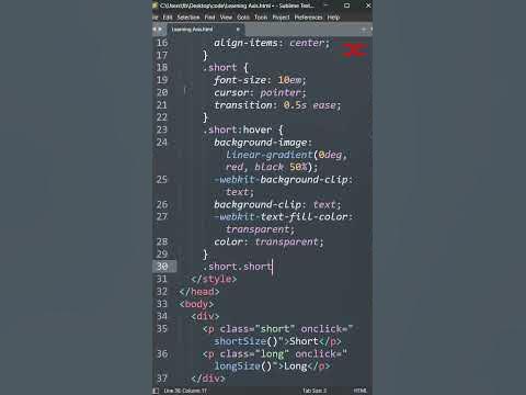 Duration | HTML CSS JavaScript - YouTube
