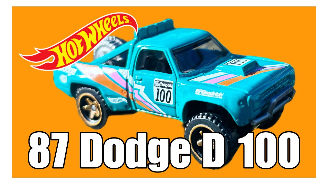 87 dodge D100 Hot Wheels - YouTube