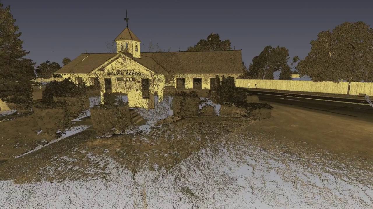 Nube de puntos Trimble SX10 renderizado en Bentley Pointools - YouTube