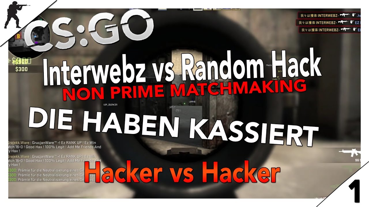 [CSGO]MM HvH 1vs1 | Interwebz vs Random Cheat - YouTube