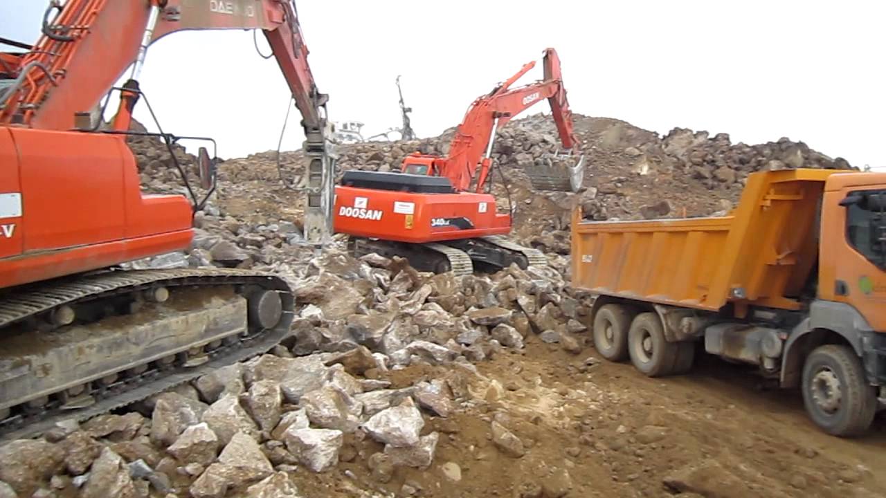Daewoo solar 250 - renault kerax - YouTube