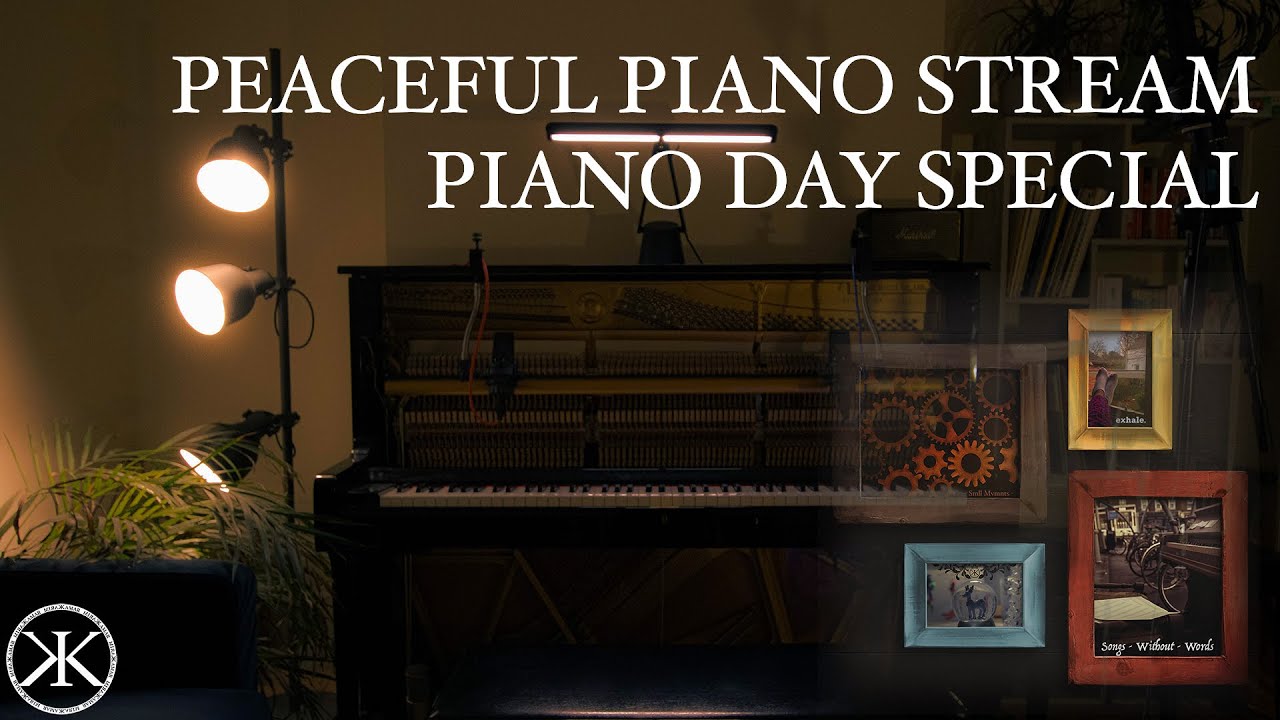 Peaceful Piano Stream - Piano Day 2021 Special - Karim Kamar - YouTube