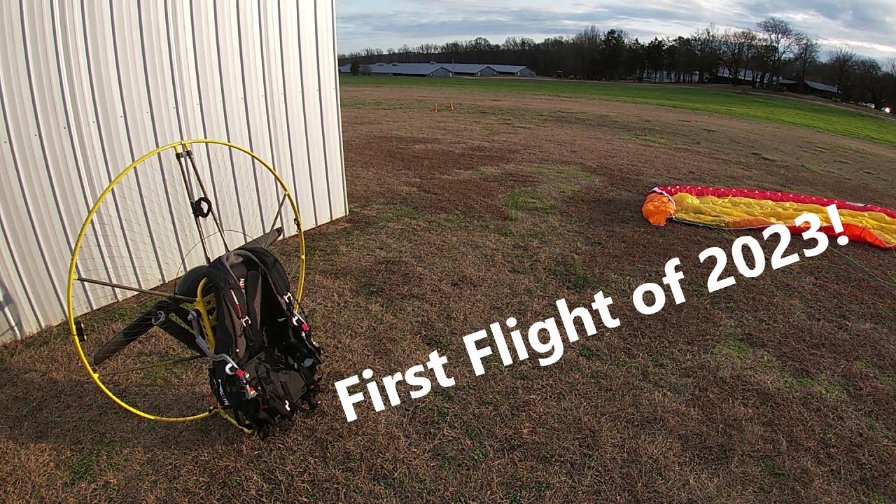First Paramotor Flight of 2023! - YouTube