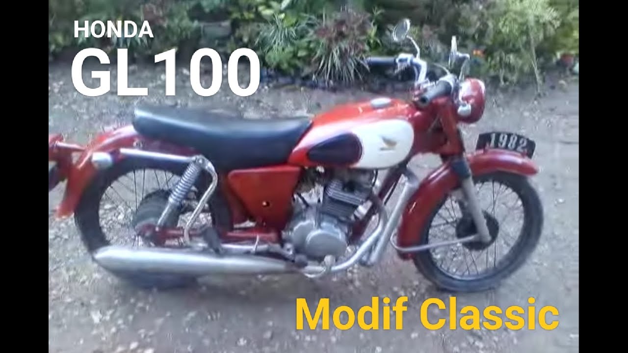 honda gl 100 modif gaya classic - YouTube