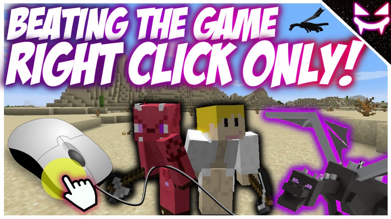 Minecraft, One Click Challenge! One Mouse Click ONLY! (multiplayer ...