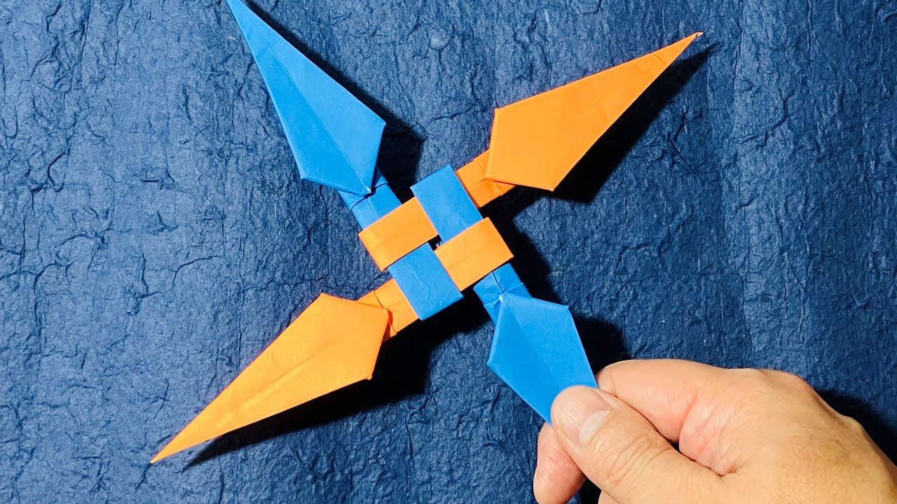 How to make a paper KUNAI NINJA STAR | Origami - YouTube