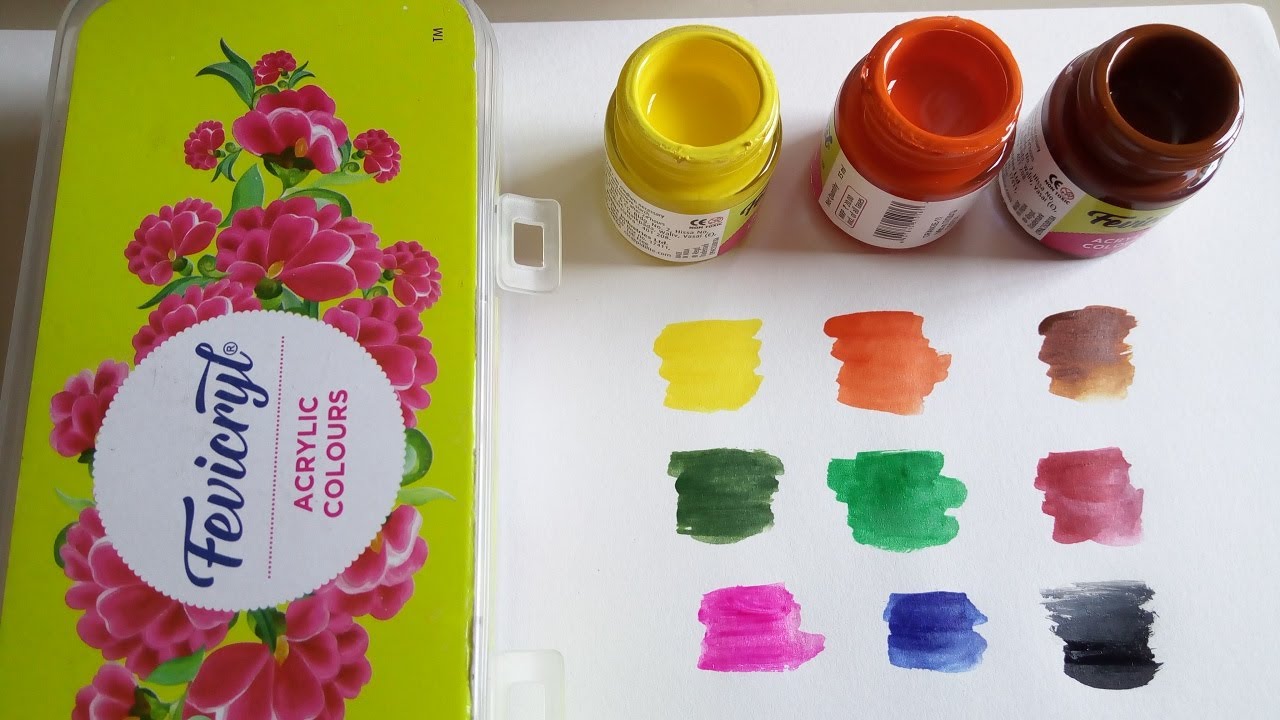 Fevicryl Acrylic Colours Review Unboxing Acrylic Paint For Fevicryl Acrylic Colours Review Unboxing Acrylic Paint For