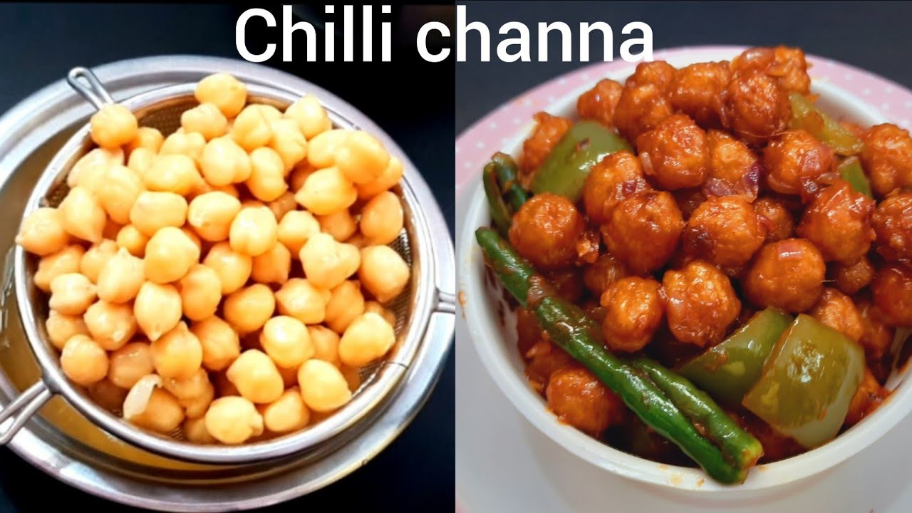 Chilli Channa recipe|Evening snacks|Recipe with channa|Sidedish for ...