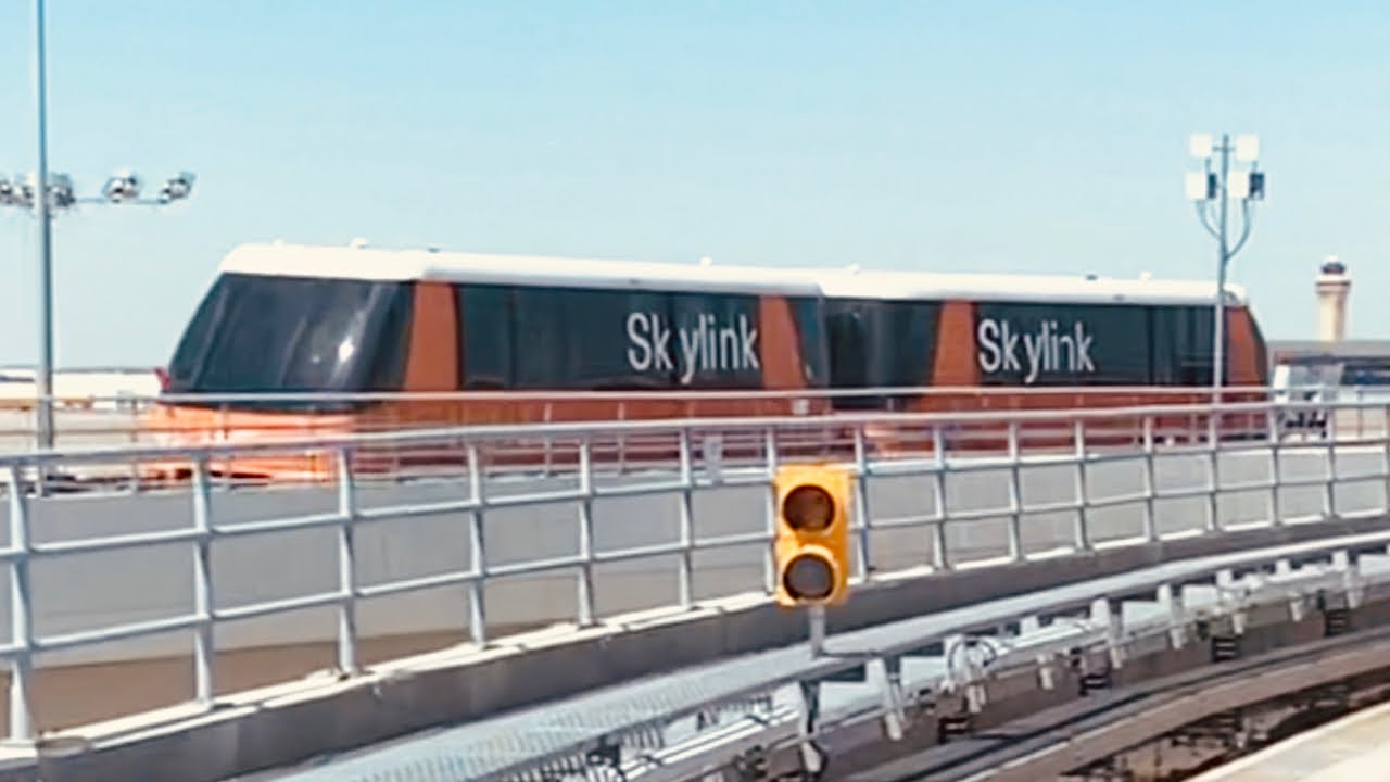 DFW Skylink Airport Monorail Train - Texas - 2022 - YouTube
