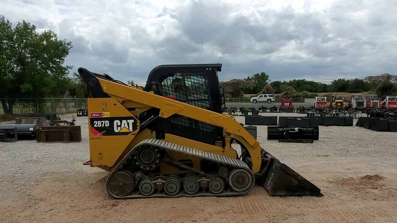 2015 Caterpillar 287D Skid Steer Loader - YouTube