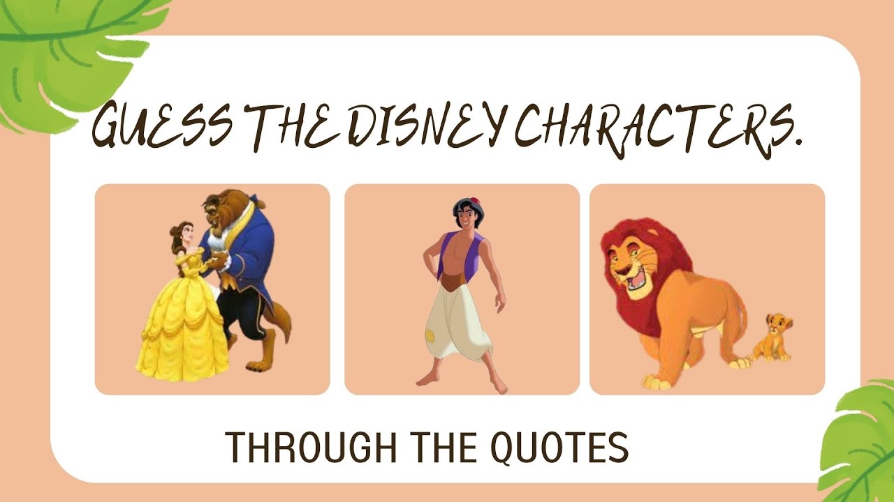 Guess the Disney character with the Quotes #DisneyCharacters # ...