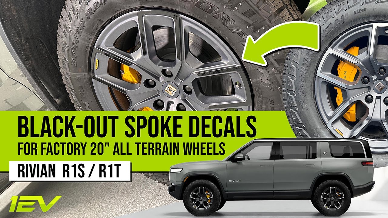 Changing Your Rivian R1T R1S Wheel Color with Black-Out Accent Vinyl ...