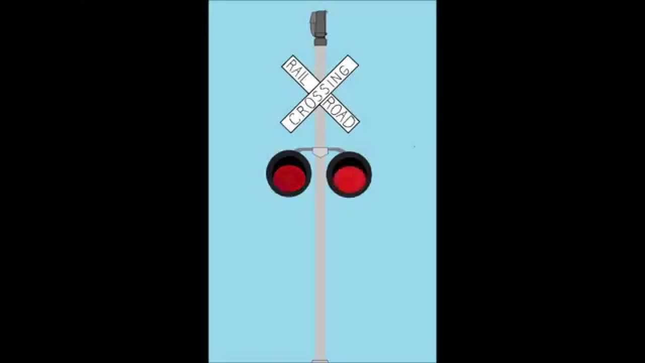 Railroad Crossing Signal Animation - YouTube